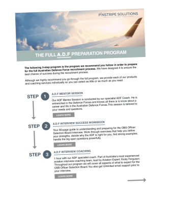Australian Defence Force Preparation Programs | Pinstripe Solutions
